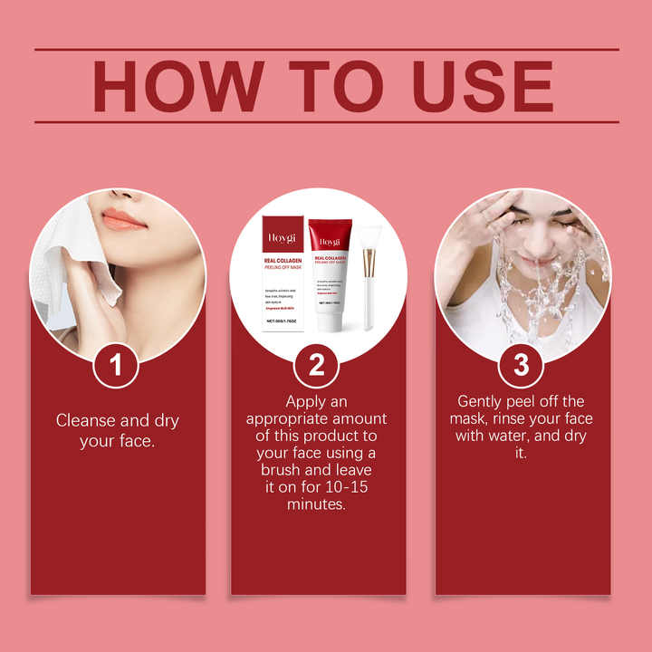 Gently Cleansing Collagen Face Mask with Cream Formula & Brush ...