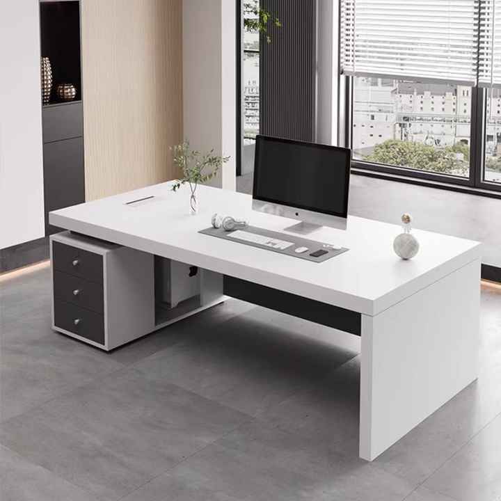 Modern Office Furniture White Staff Desk Workstation Table Durable ...