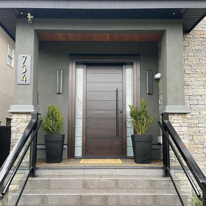 Exterior Doors Front Modern Steel Security High Quality