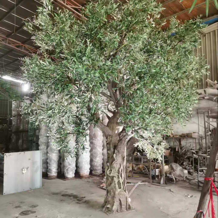 Best Selling Artificial Fiberglass 4m Olive Tree-Durable & Realistic ...