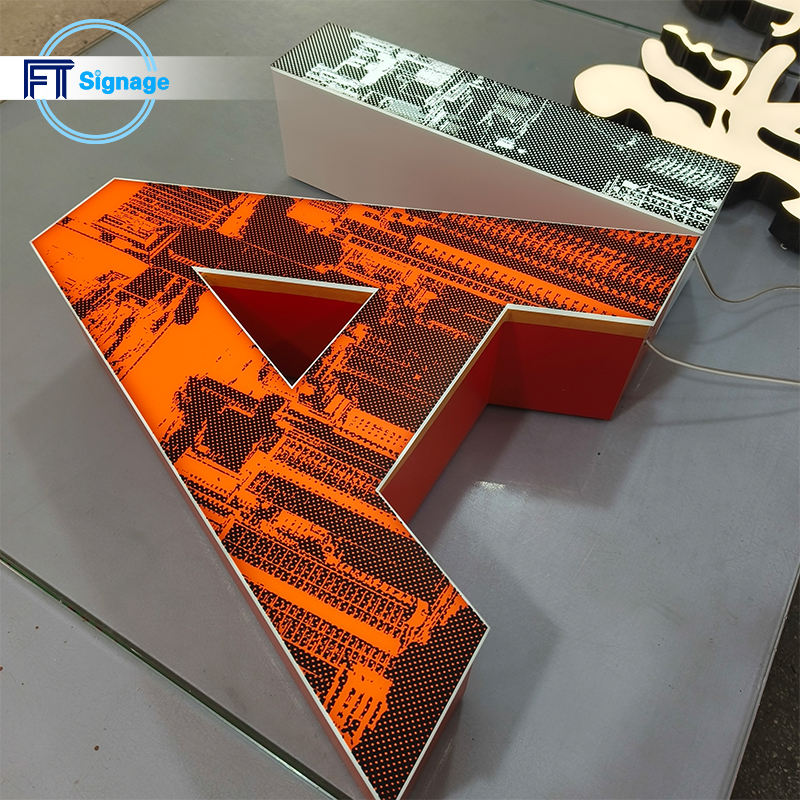 3D LED Front Illuminated Channel Letter Sign Custom Acrylic Metal Logo ...