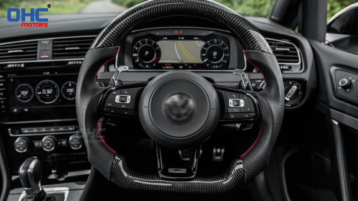 Steering Wheel Customized Modify - Carbon Fiber for VW Golf 7