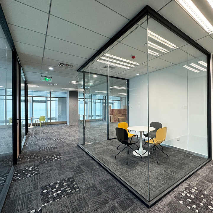 Suzhuang Frameless Transparent Glass Partition Walls