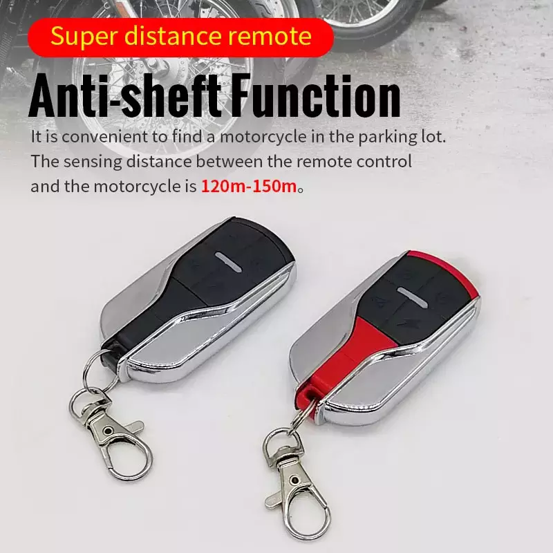 Universal 12V motorcycle one-button remote start and stop engine mobile ...
