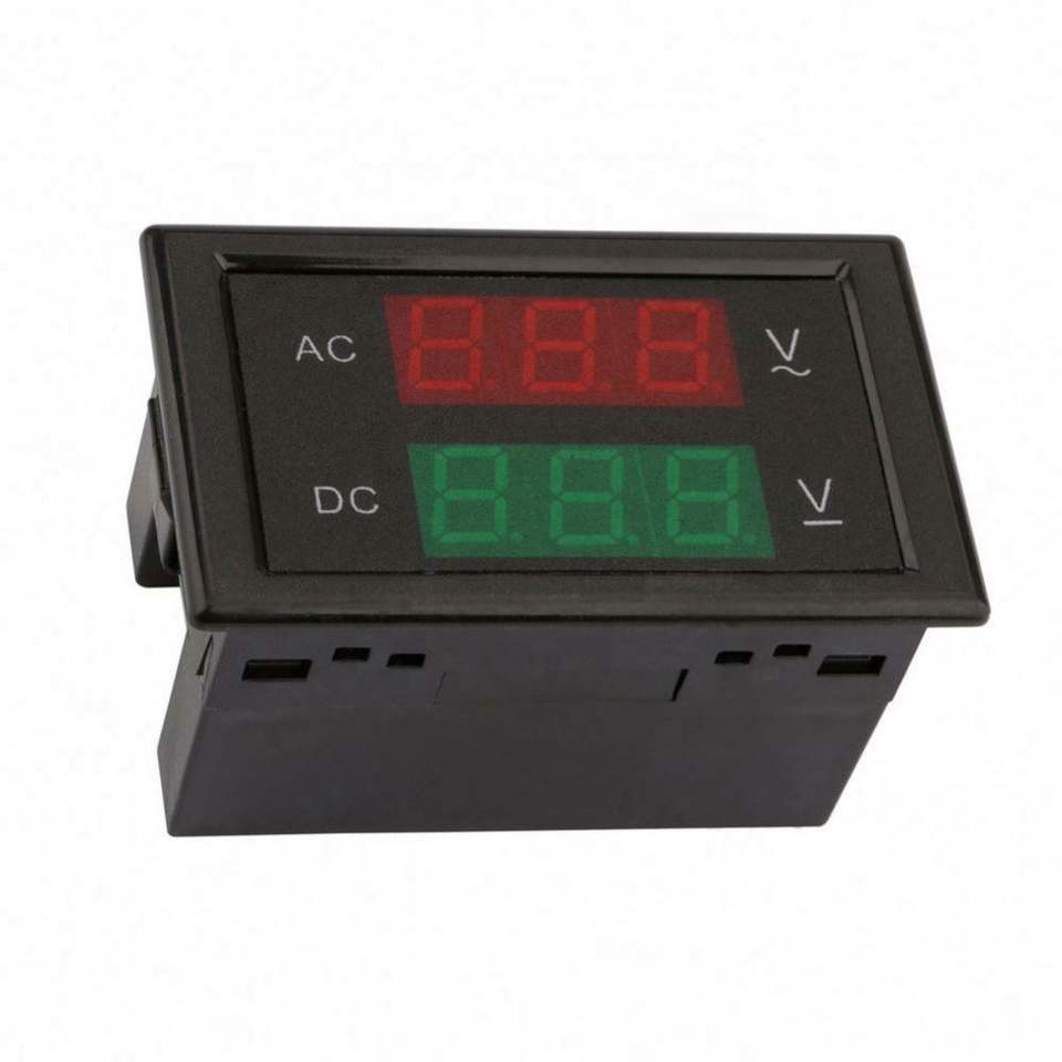 AC DC Digital Voltmeter AC 130-250V Volt Meter DC 0-600V Volt Tester ...