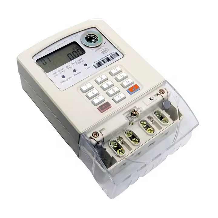 100A Single Phase Keypad Prepayment Electric Meter Kwh Meter for Energy ...