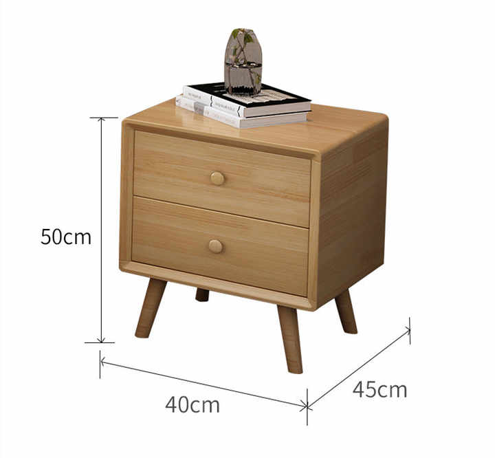 Wholesale Storage Bedside Table With 2 Drawers Economy Multifunctional ...