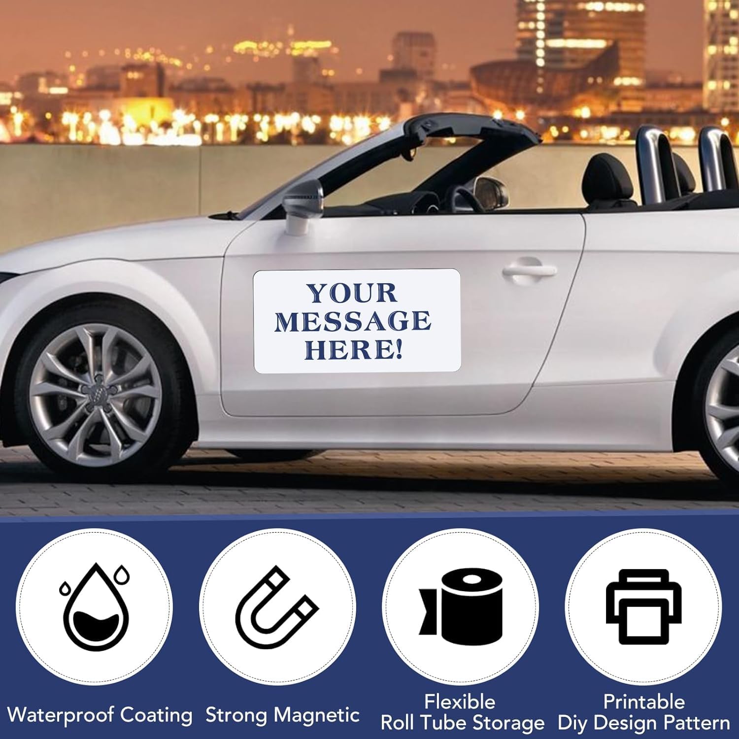 Boost Your Car's Personality with Custom diy magnetic car sign and Graphics