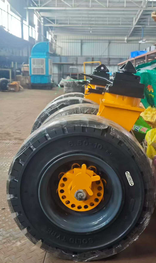 22 Inch Rubber Casters All-Terrain 15 Tons Super Heavy Duty Wheels for ...