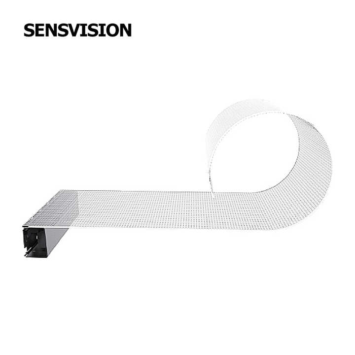 90%Transmittance Integrated LED Driver P10 Flexible Transparent LED ...