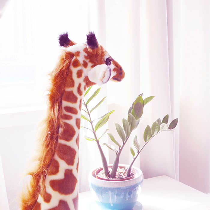 Custom Plush Toy Realistic Simulation Animal Stuffed Big Size Giraffe ...