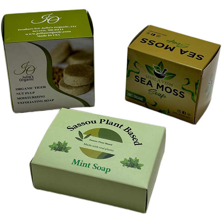 Custom Recyclable Kraft Paperboard Rigid Boxes with Spot UV Cut-Out ...
