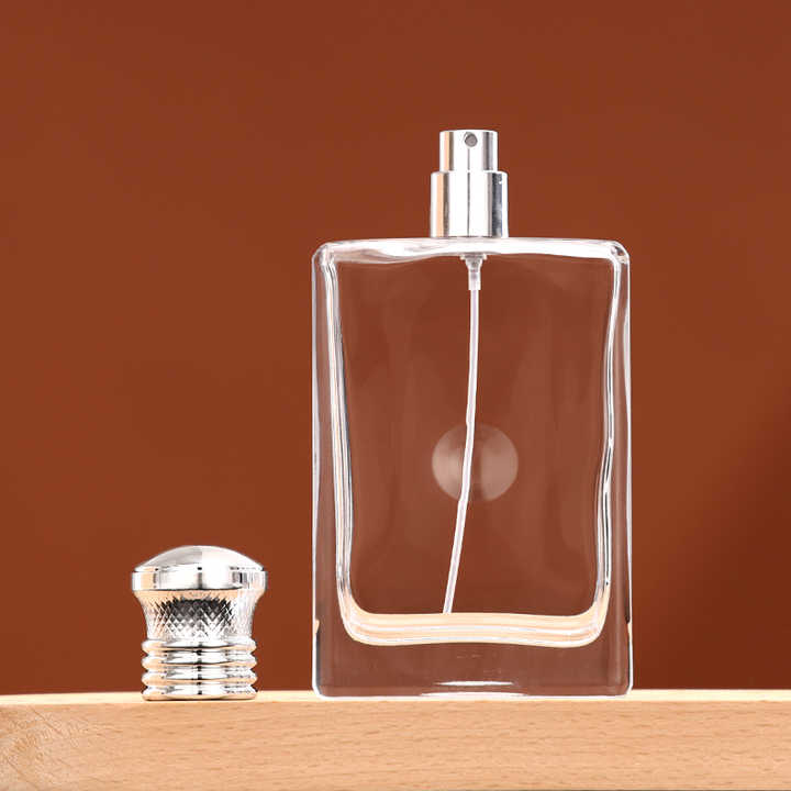 Ln Stock 100ml Rectangle Perfume Glass Bottle Clear Perfume Bottle High ...