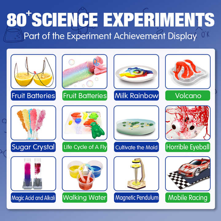 Kids Science Experiment Kit - 80 Magic Experiments