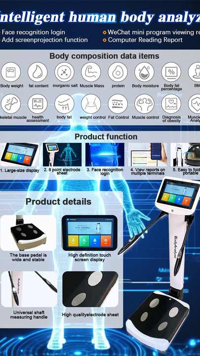 Full Body 3D Scanner Body Assessment Machine Body Muscle Fat Analysis ...