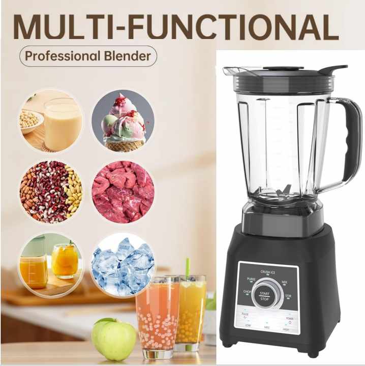 600W Large - Capacity Heavy Duty Blender 3 in 1 with Knob Control for ...