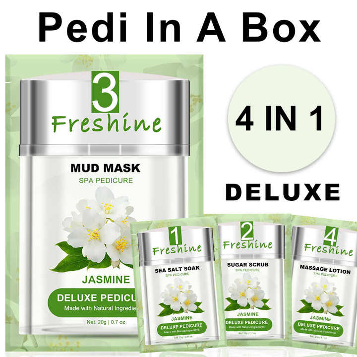 Deluxe Foot Pedicure Kit in a Box 4 in 1 - Natural Organic