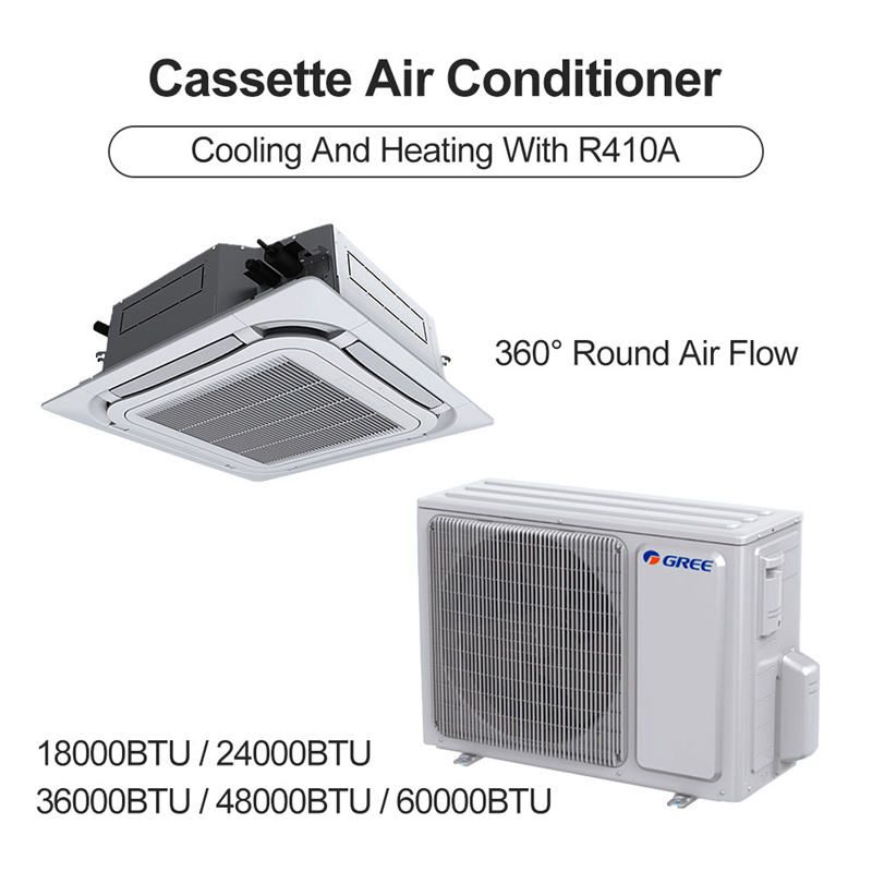 SOONEST 3HP Ceiling Cassette Air Conditioner - Solar Powered