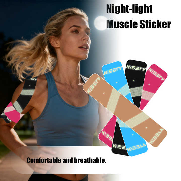 Long Strip Muscle Tape Custom Shape k Tape Sports Muscle Tape Luminous ...