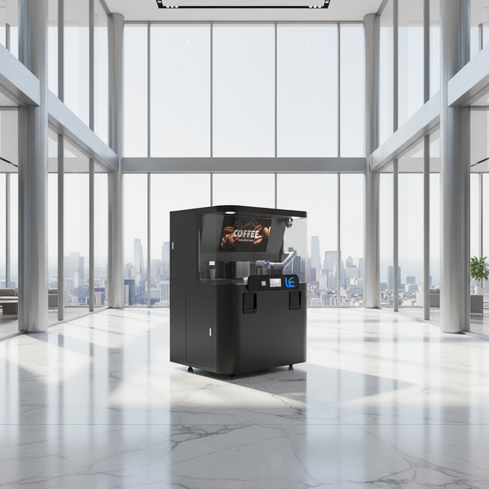 Automatic Freshly Ground Smart QR Code Espresso Commercial Beverage ...
