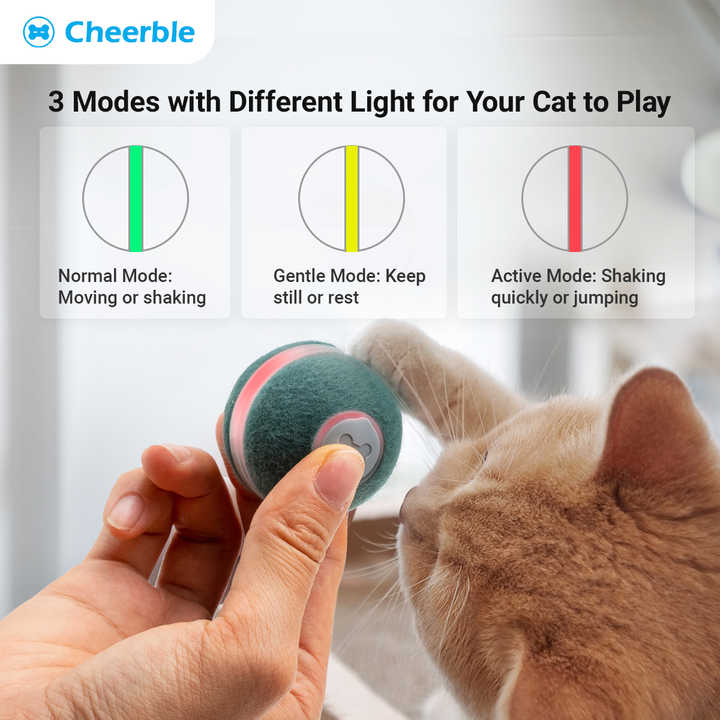 Electric Dog Smart Bouncing Ball Pet Training Dog Cat Interactive Cat ...