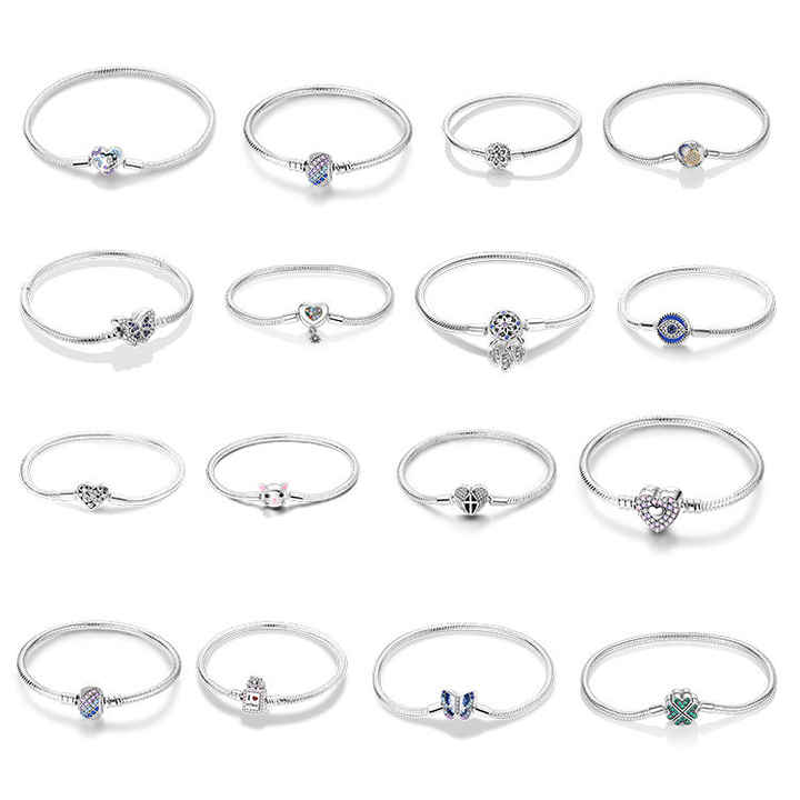 Custom 2024 New S925 Thailand Factory Original Logo Sterling Silver Bracelet Charms Pendant ...