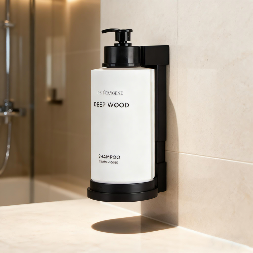 Magnetic Lockable ABS Wall Mounted Dispenser Bracket Shampoo Bottle ...