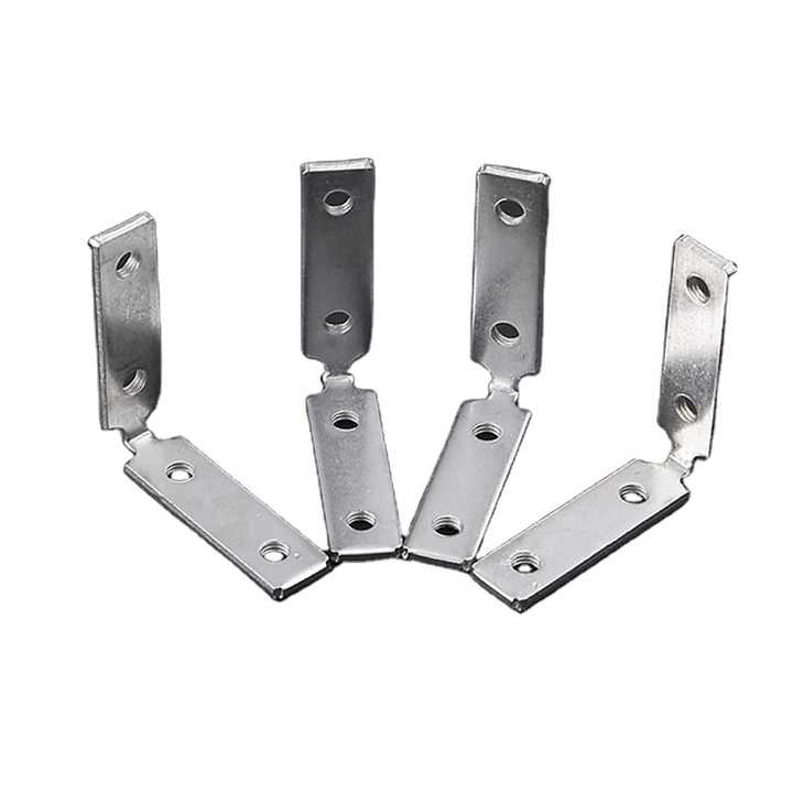 L-Shape 90 Degree Steel Corner Fixed Bracket Connector Zinc Plate Wood ...