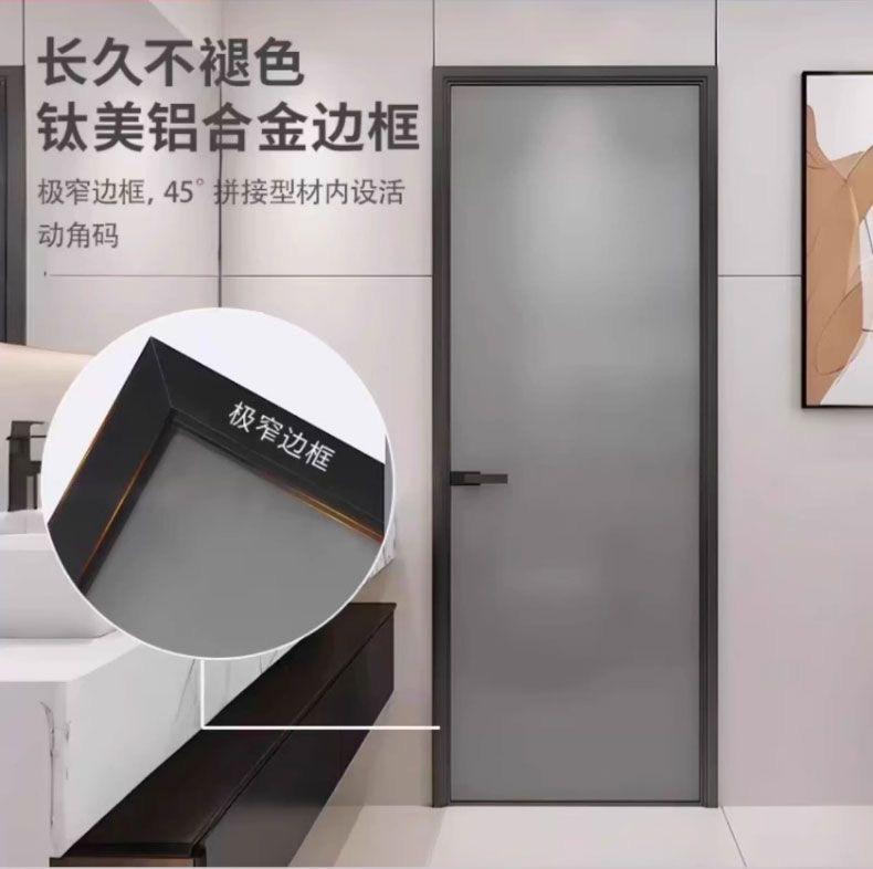 Modern Design Aluminum Alloy Casement Door with Double Glazing and ...