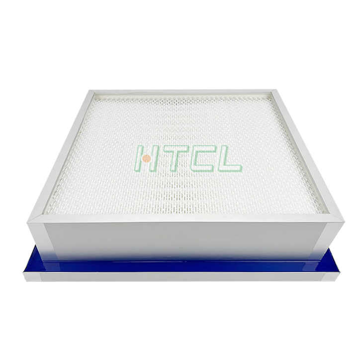 Cassette Type Filter H14 Liquid Tank Deep Pleat Gel Seal HEPA Air Filter Aluminum Frame ...