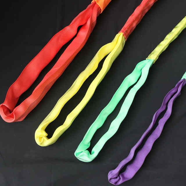 Polyester Eye-Round Lifting Sling 10-50 Ton Capacity & OEM Support
