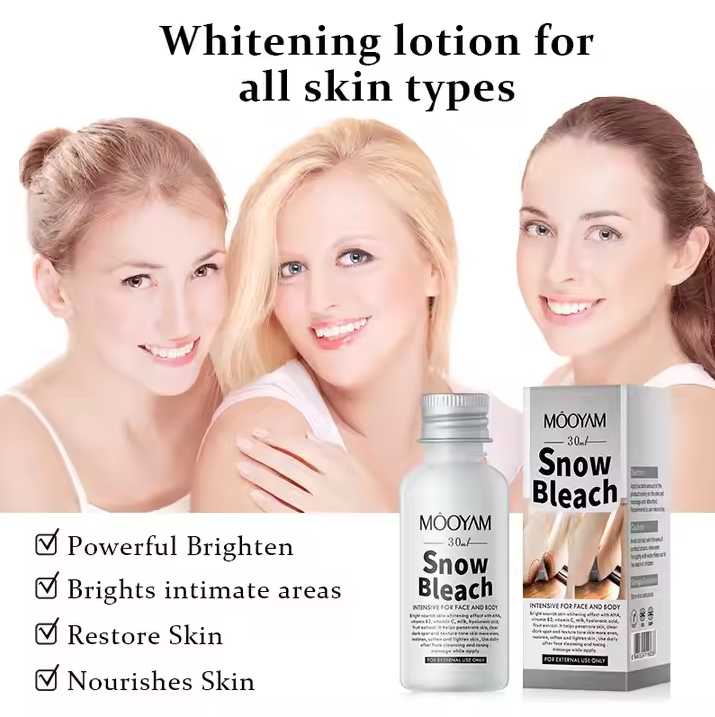 Whitening Snow Bleach Cream Skin Powerful Effective Underarm Whitening ...