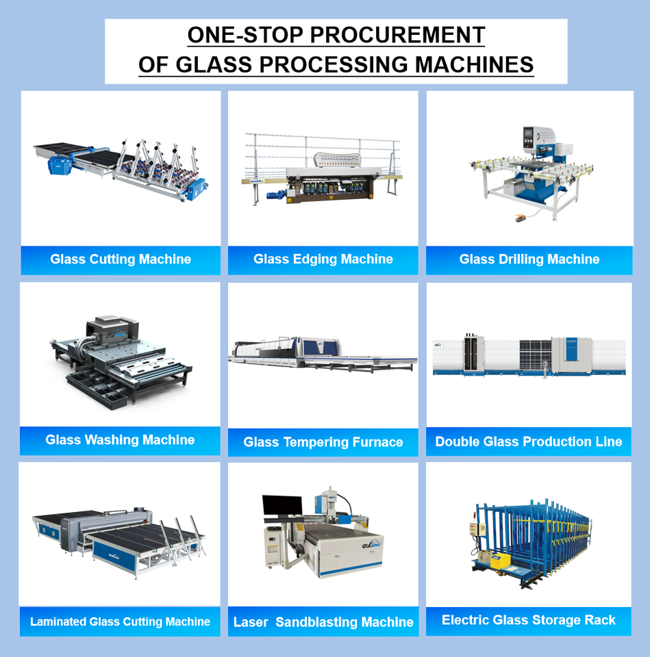 9 Spindles 45° Glass Edge Polishing Machine for Processing Glass Doors ...