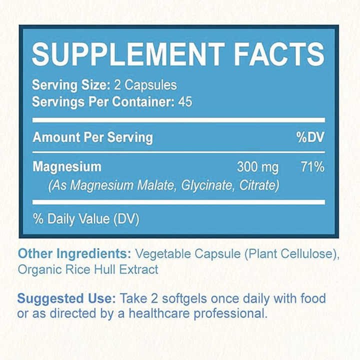 Wholesale Triple Magnesium Complex Capsules for Healthy Nerves Bone ...