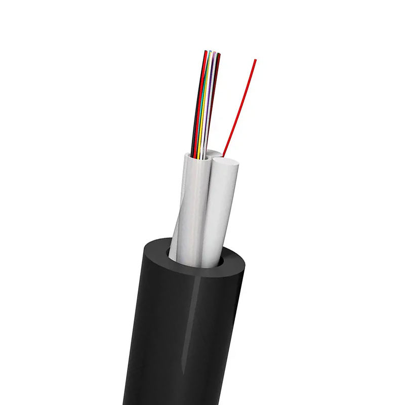 Mini ADSS 2-12 Core G652D Fiber Optic Outdoor Aerial Drop Cable with PE ...