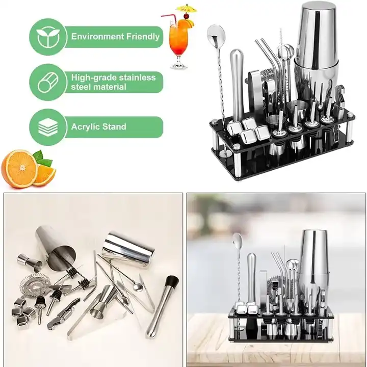 High Quality Stainless Steel Bartender Tool Shelf Storage Modern Home ...