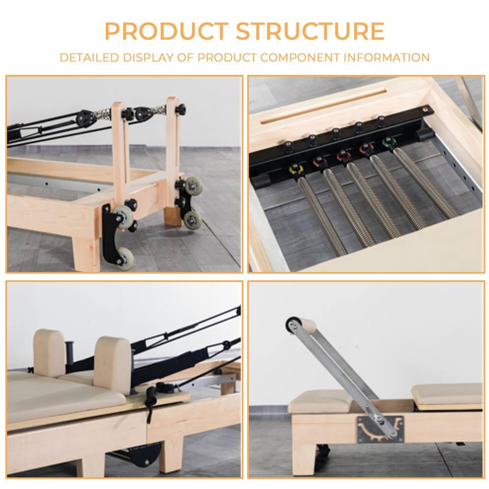 Formfit Maple Custom Pilates Reformer-Portable & Adjustable Functional ...