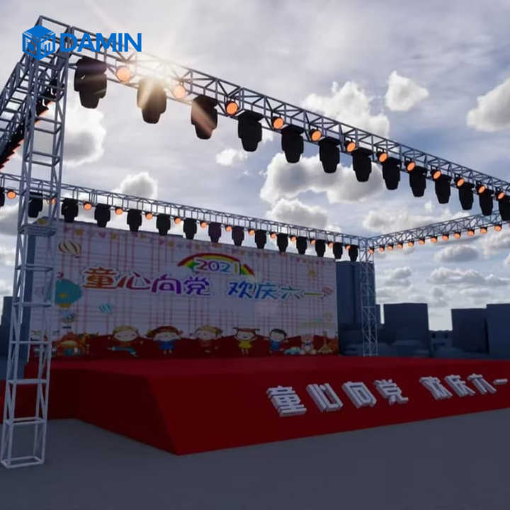 Aluminum Event Spigot Bolt Stage Lights Dj Booth Truss Structure for ...