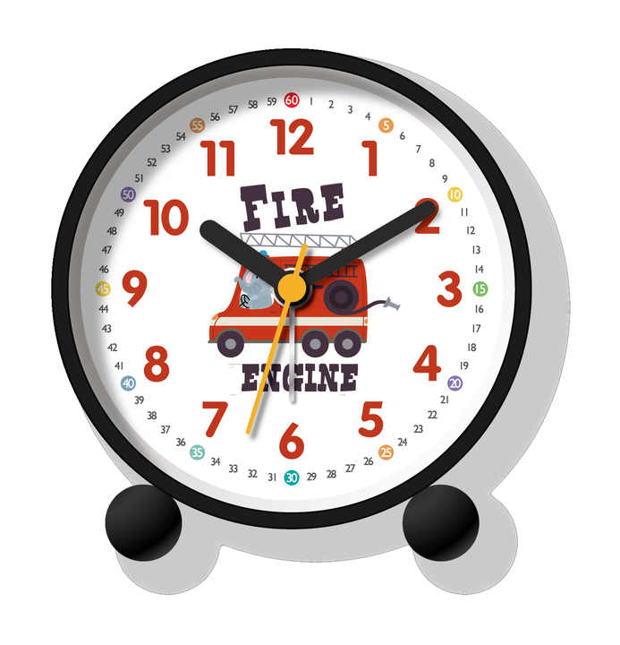 3inch Mini Cartoon Dial Number Round Clock Desk Alarm Children Living ...
