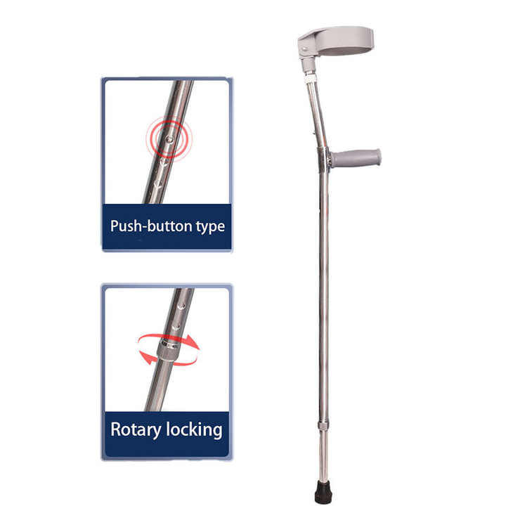 Armpit Full Cover Elbow Crutch Thickened Portable Cane Fracture ...