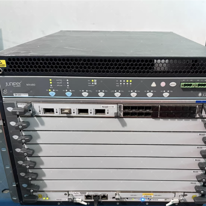 Juniper Used Data Center MX480 MX480-PREMIUM3-AC POE 16 Ports 2.56 Tbps ...