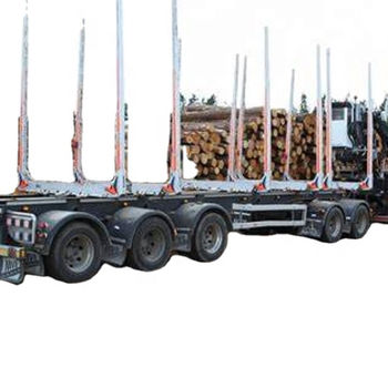 forest equipment tractor PTO hydraulic timber loading traile log ...