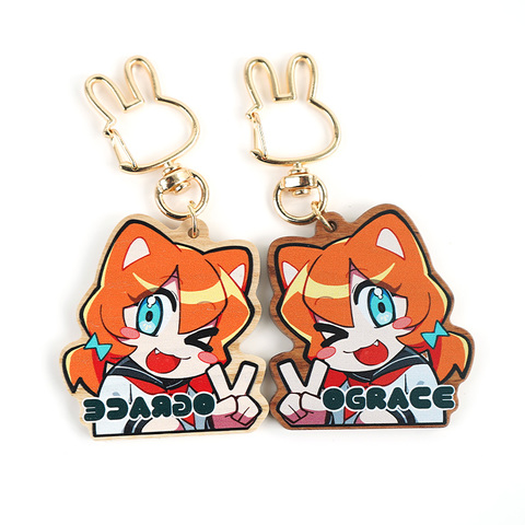 Custom Printed Acrylic Charms - Vograce Hologram Keychain for ...