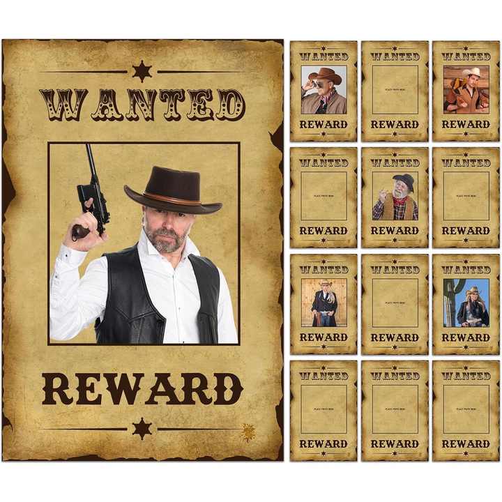 Western Wanted Poster for Halloween Wanted Poster with Glue Point ...