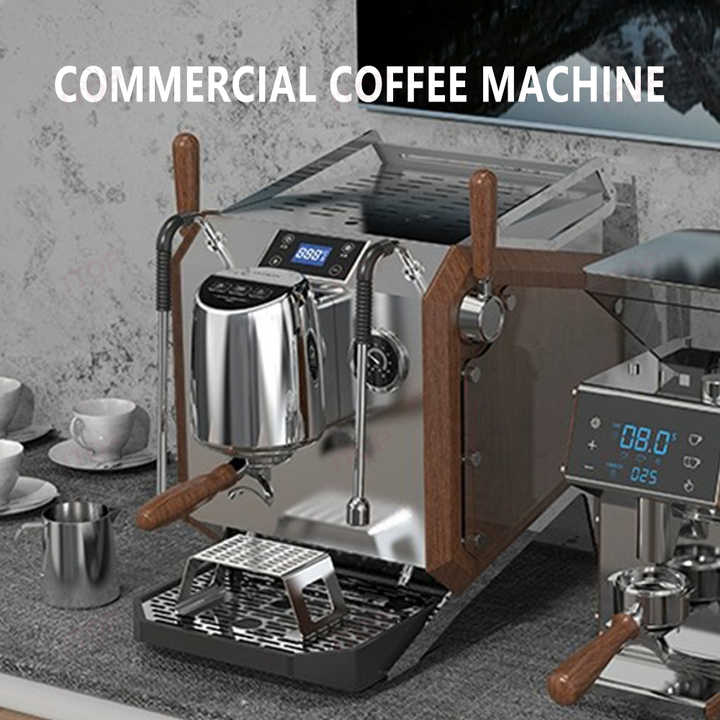 Commercial Hotel Coffee Machine Semi-Automatic Making Espersso Coffee ...