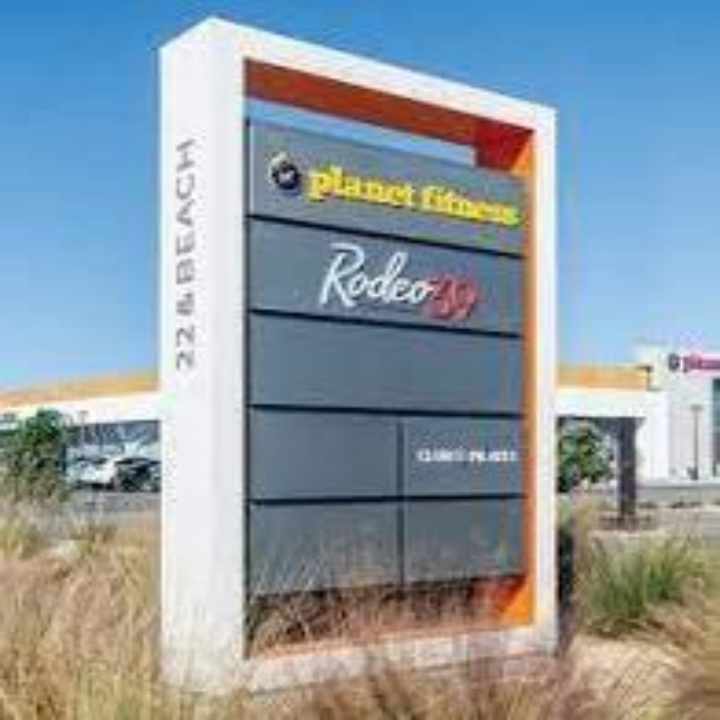 Metal Exterior Freestanding Wayfinding Pillar Pylon Sign Street ...