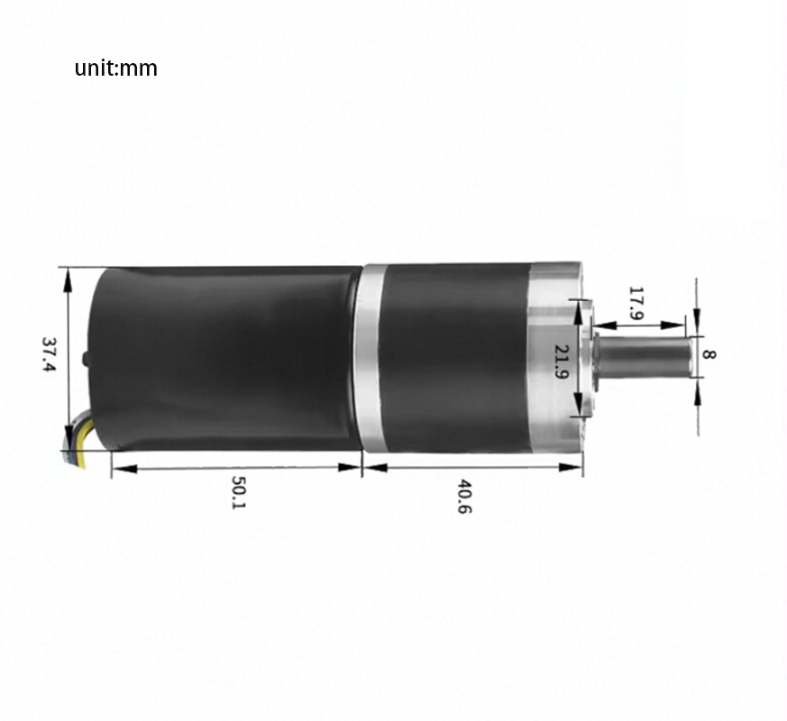 36mm 3650 BLDC Planetary Low Rpm Reduction Motor High Torque