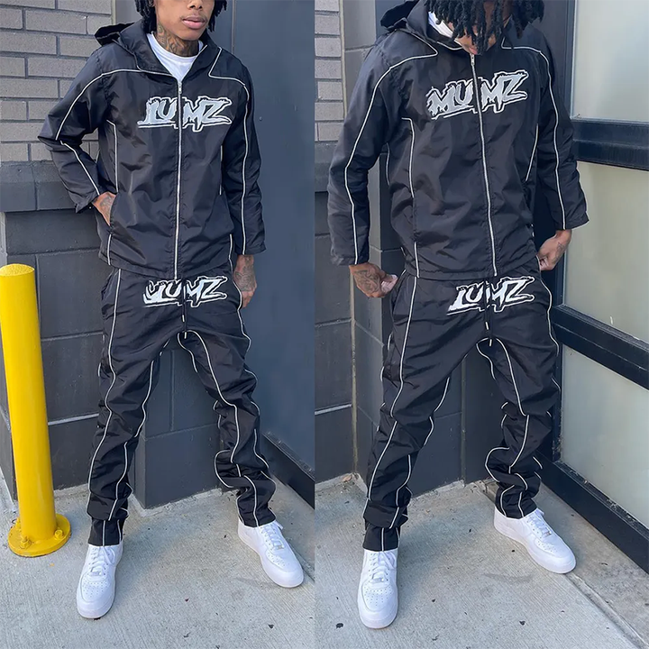 Y2K Hoodie Coats - Streetwear Gothic Casual Print Men's Fashion