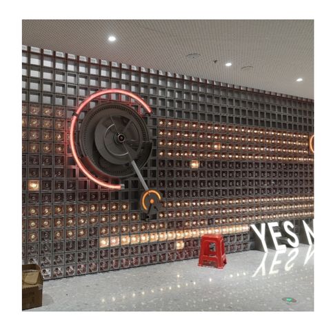 Mechanical Digital Interactive Modern Flip-Disc Kinetic Art Wall ...
