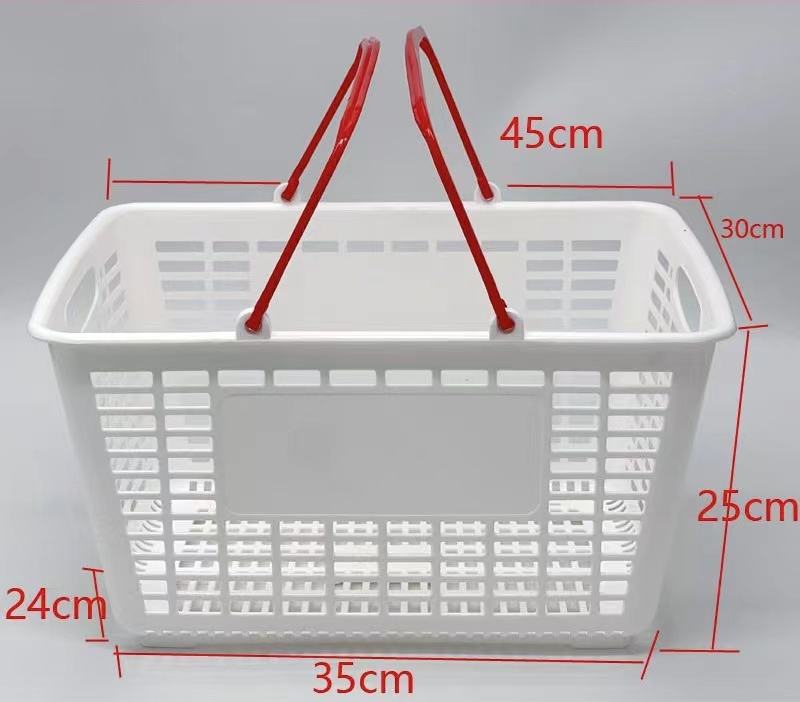 Plastic 20L Eco-Friendly PP HDPP Shopping Mall Basket with 2 Handles ...